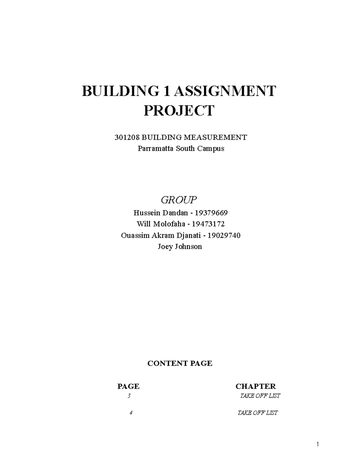 Building Management Final Asssignment - BUILDING 1 ASSIGNMENT PROJECT ...