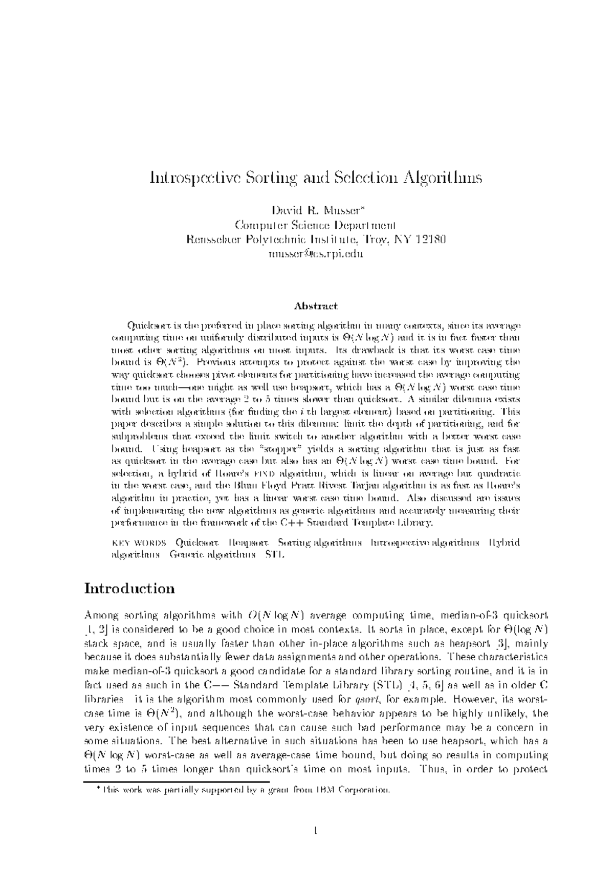 Introsort - Toán học hay toán là ngành nghiên cứu trừu tượng về những ...