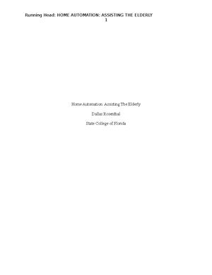 Final project for Home Automation with conclusion - Running Head: HOME ...