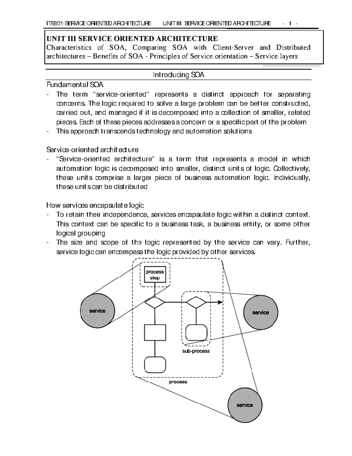 Soa Unit Iii Service Oriented Arcitecture It6801 Service Oriented Architecture Unit Iii