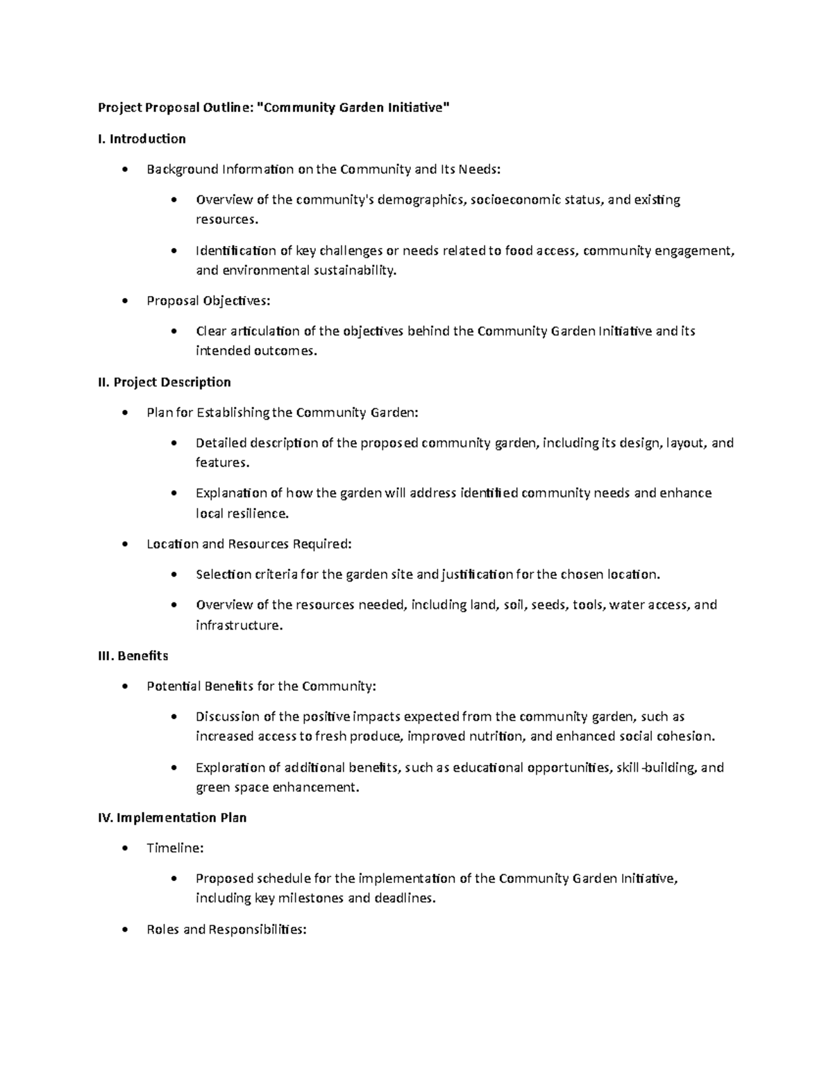 Project Proposal Outline - Introduction • Background Information on the ...