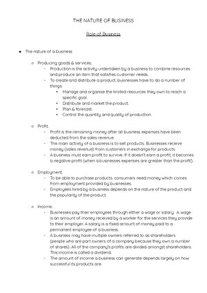 Business Studies Formula Reference Sheet - 3. Balance sheets ...