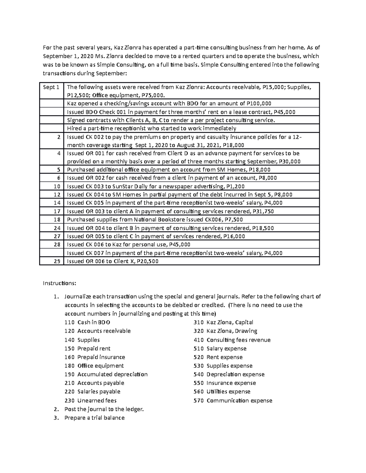 Acctg problem - Lecture notes 1 - For the past several years, Kaz ...