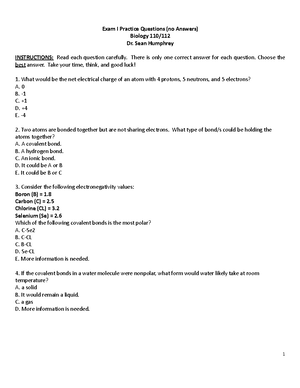 Fall 2006 Exam 1 with Key - CS 180 Fall 2006 Exam I (version A) There ...
