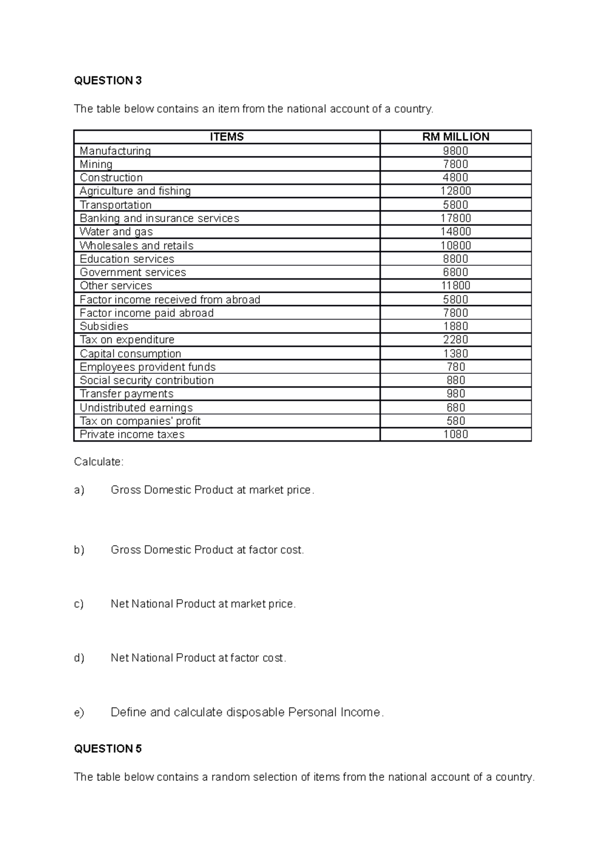 Tutorial Chapter 2 - this is my practice lesson wish you all the best - QUESTION 3 The table ...