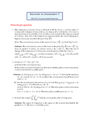 Exam paper MA1521 - MA NATIONAL UNIVERSITY OF SINGAPORE MA1521 - CALCULUS FOR COMPUTING ...