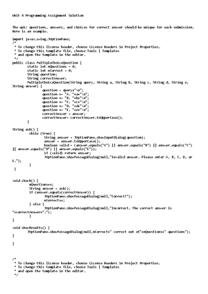CS1102 - Self-Quiz Unit 4 Attempt 3 review 100% - Started on Saturday ...