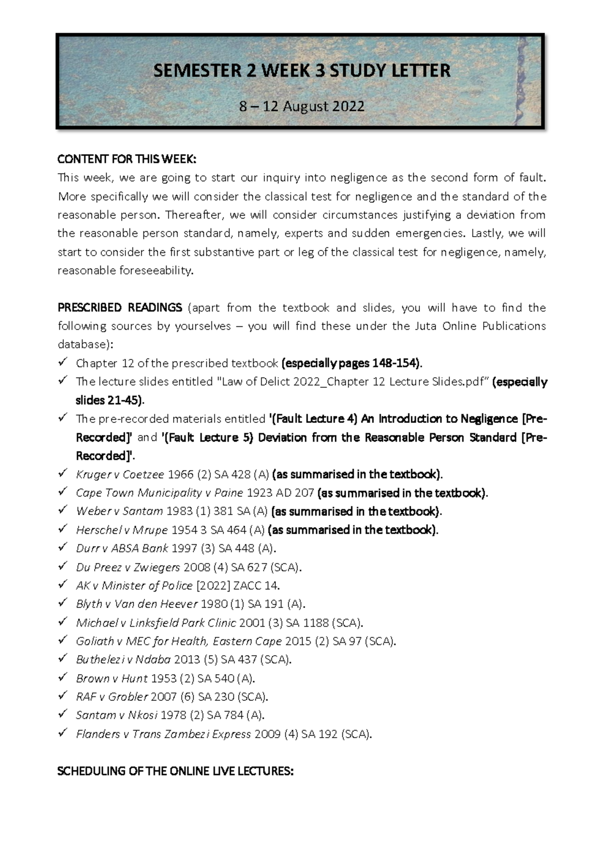 Sem 2 Week 3 Study Letter - SEMESTER 2 WEEK 3 STUDY LETTER 8 – 12 ...