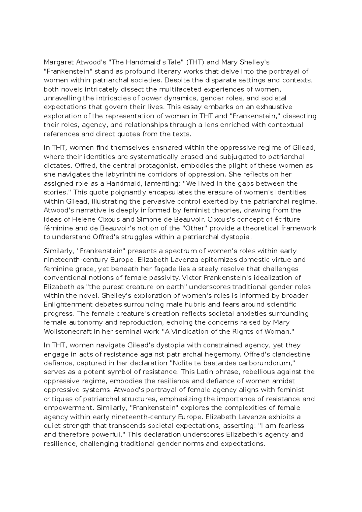 Margaret Atwood - Notes on context - Margaret Atwood's "The Handmaid's ...