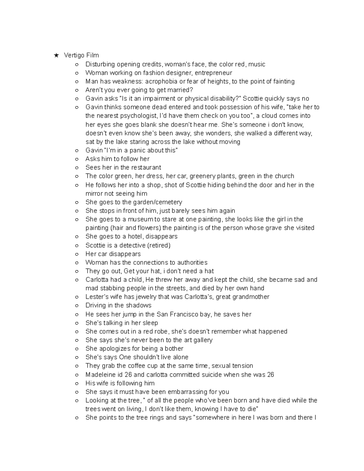 Vertigo Film notes - ★ Vertigo Film Disturbing opening credits, woman’s ...