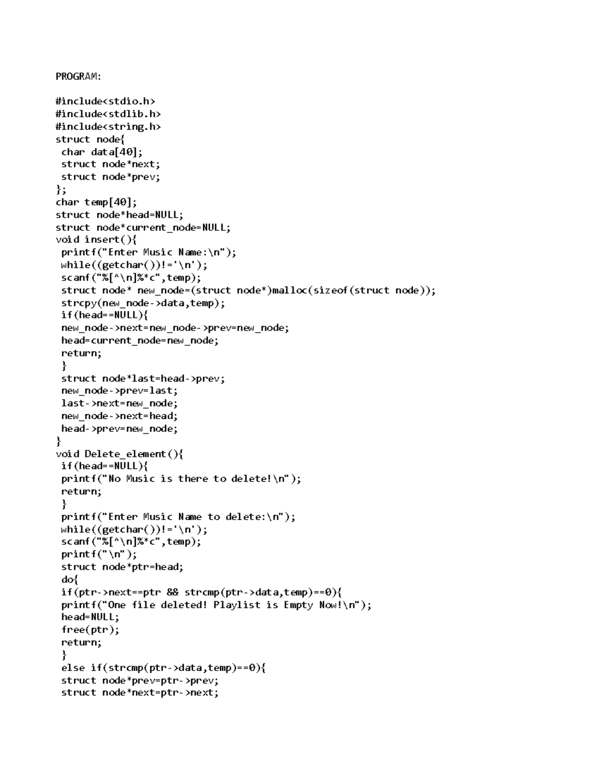 MP13 - Fds code - PROGRAM: #include #include #include - Studocu