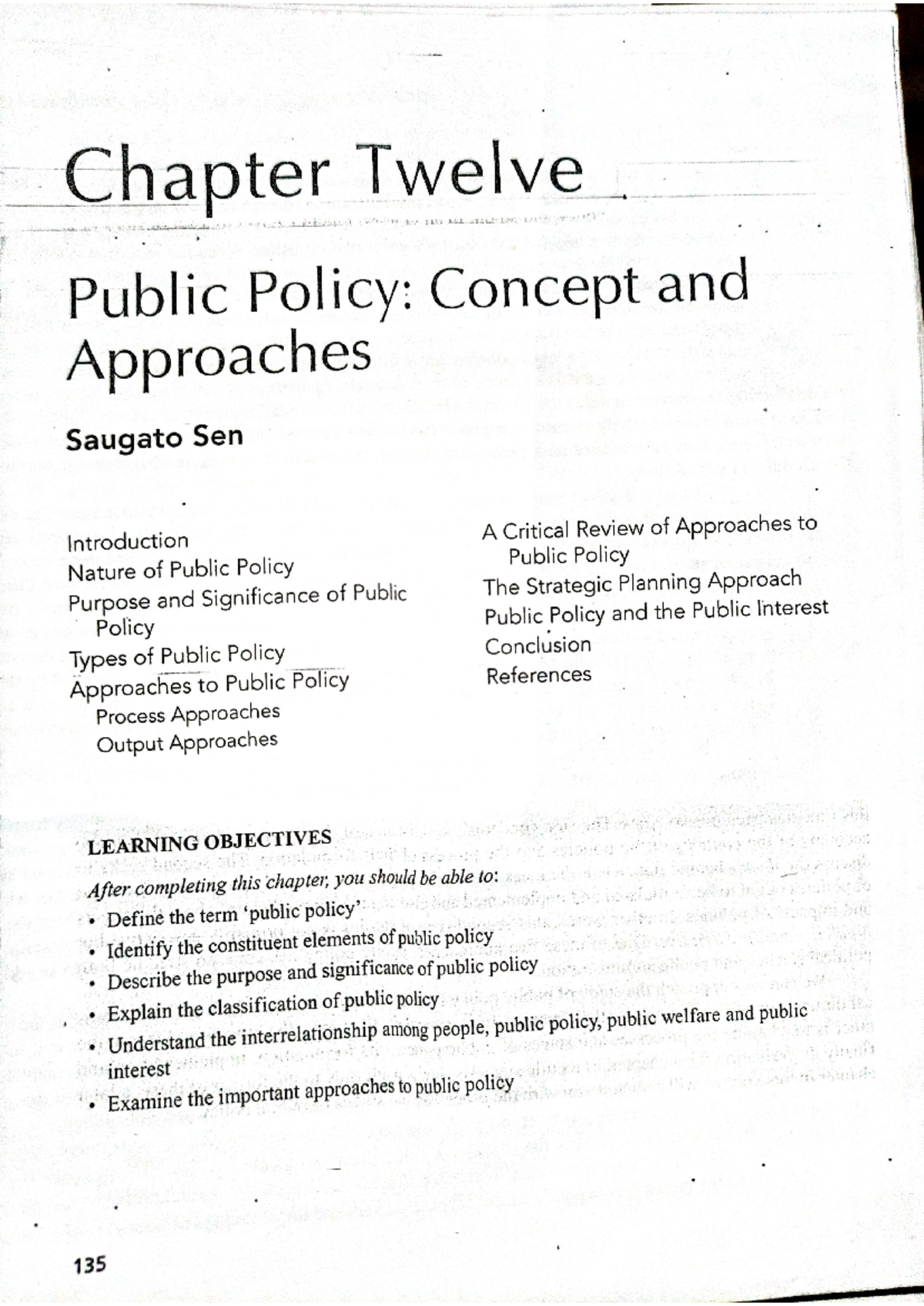 Topic Ia. Public Policy Concept and Approaches - Political science ...
