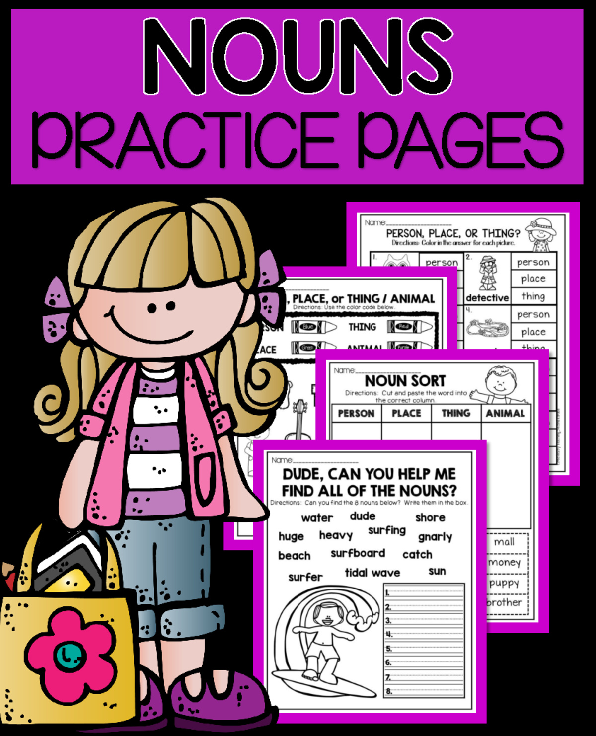 Nouns Mini Book Common Core Alligned Foldable No Staples 079386700 ...