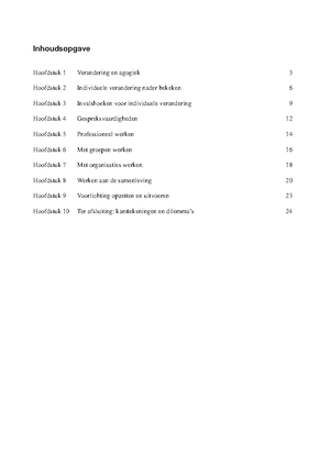 Samenvatting agogiek - AGOGIEK Hoofdstuk 1: wat is agogiek Wat is agogiek? De leer van het doen ...