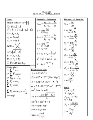 Newtons law of physics test - PHYS 1201Q - Studocu