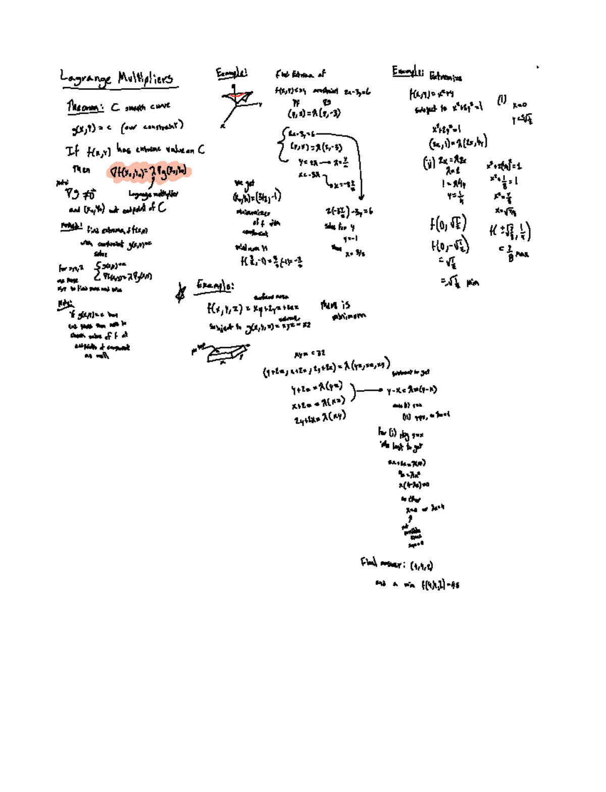 Lecture 13.9 CALC 3 - examples, graphs, descriptions, and formulas - i ...