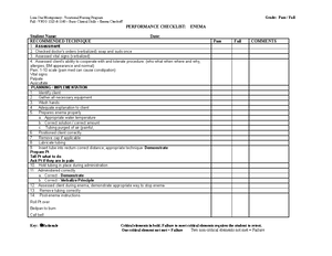 Skill checkoff 26 2 - 9/8/2020 - Studocu