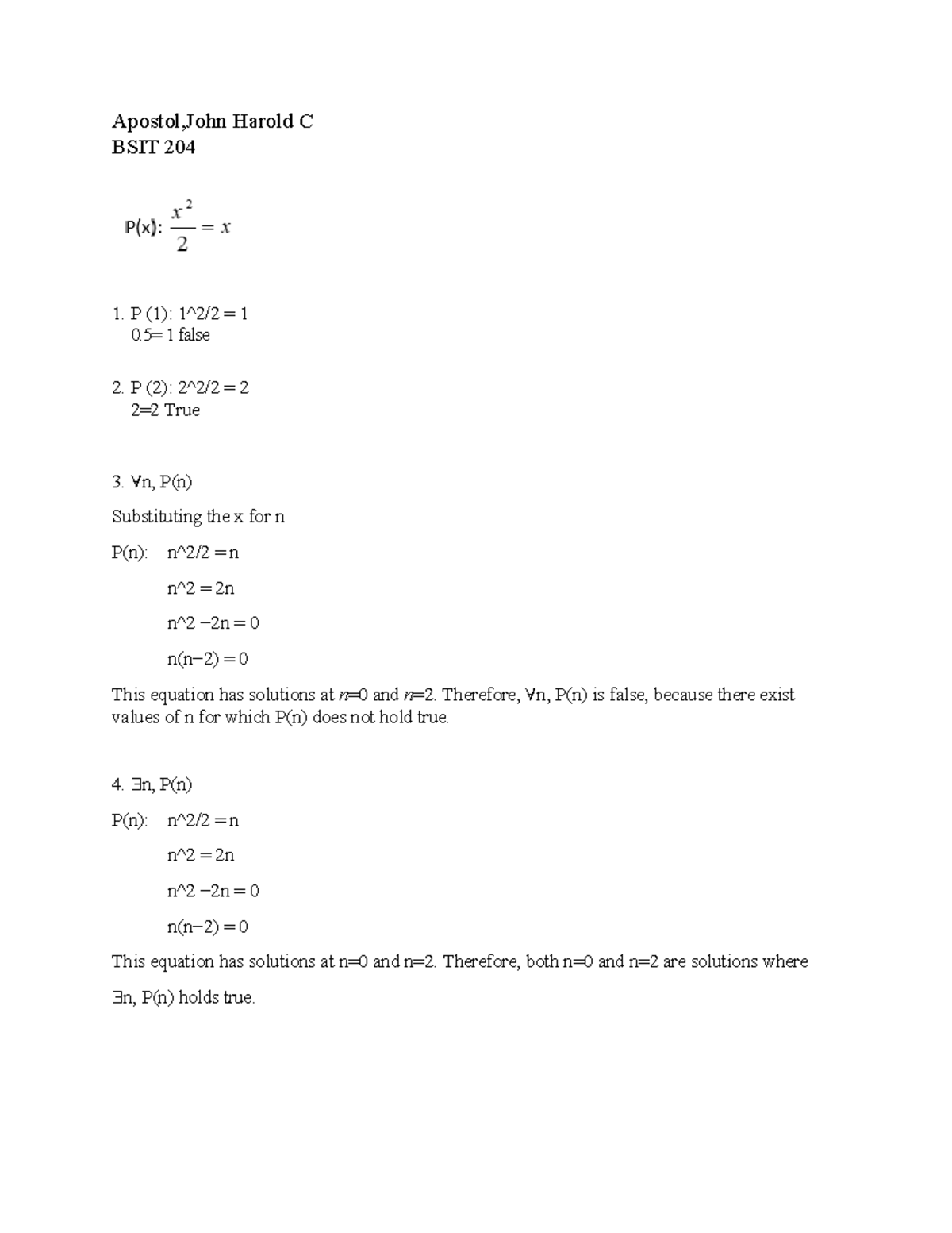 02 QUIZ - DISCRETE MATH QUIZ MIDTERM - Apostol,John Harold C BSIT 204 1 ...