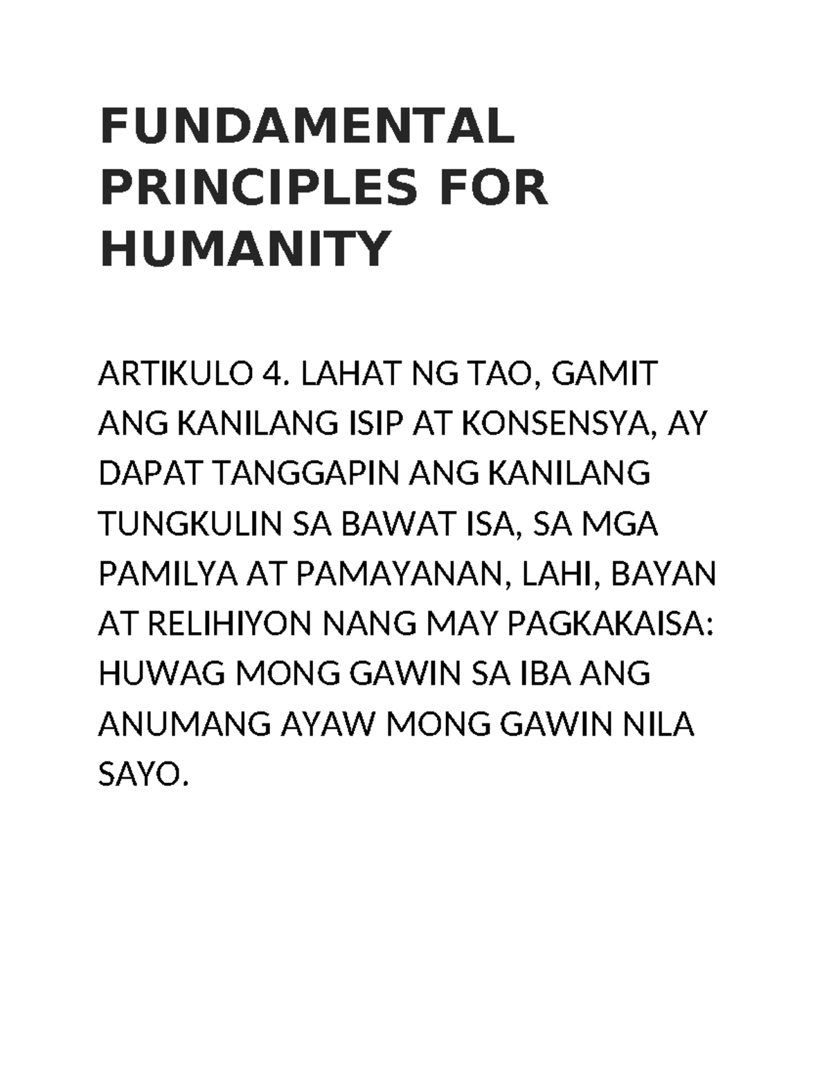 Fundamental Principles FOR Humanity - GIYA for Understanding Culture ...