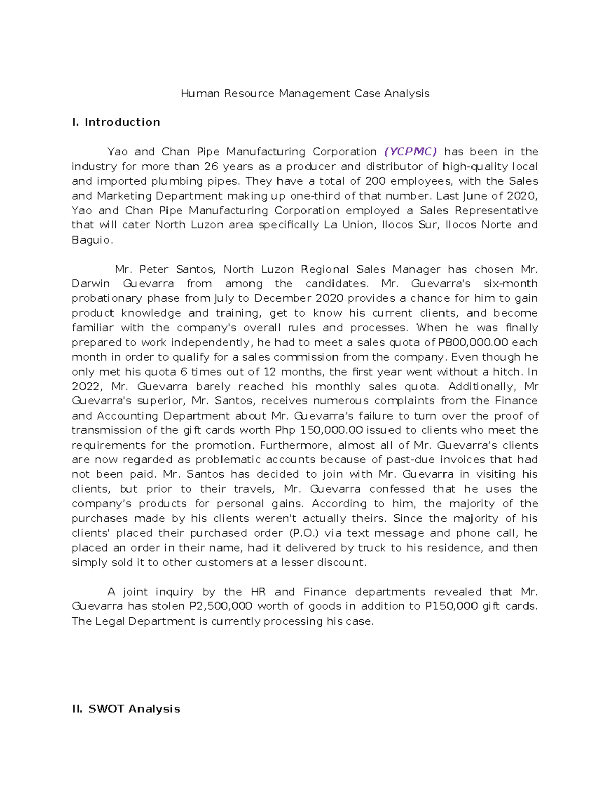 Human-Resource-Management-Case-Analysis-edited (by JFB) - Human ...