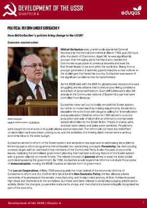 Development of ussr ch3 - 1 CHAPTER 3 IMPACT OF THE SECOND WORLD WAR ...