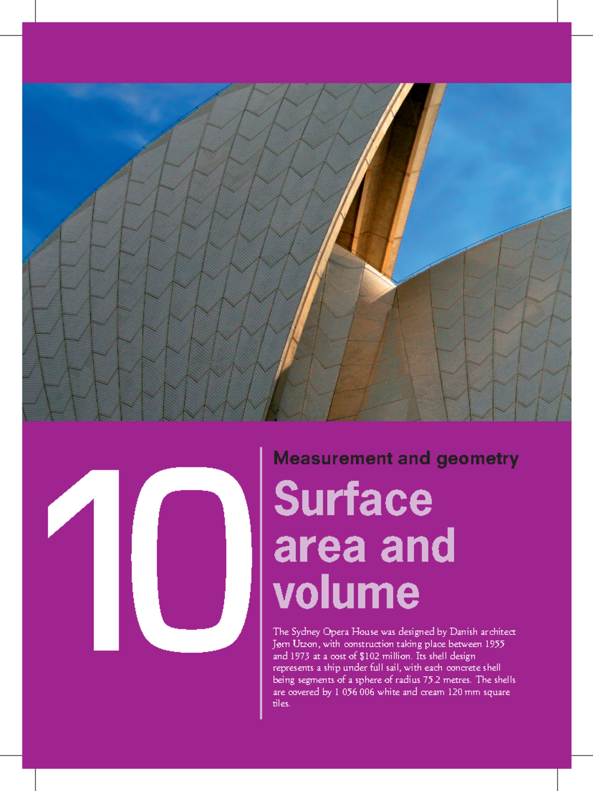 10. Surface Area and Volume - 10 Measurement and geometry Surface area ...