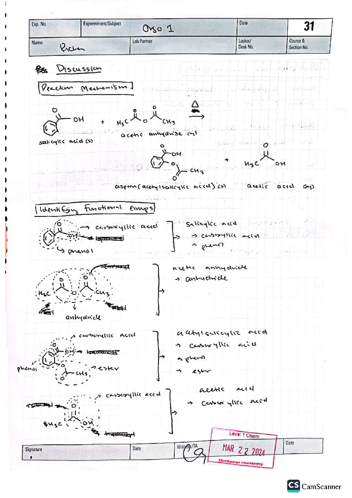EXP9 Report - Chem 1Aa3 - Studocu