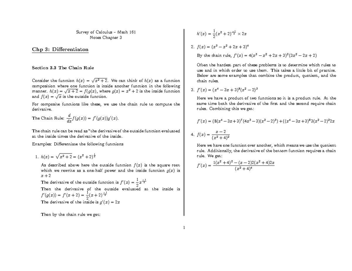 3-3 Notes test 2- use for final - MATH 101 - Studocu