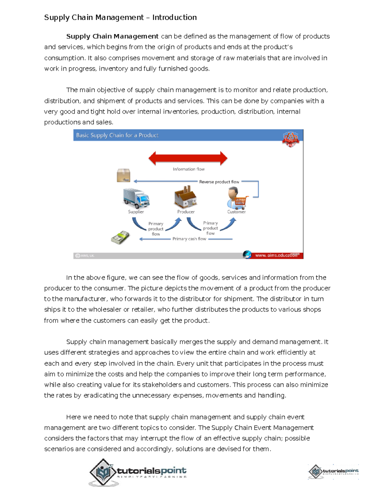 Week 2.1 Introduction to Supply Chain Management - Supply Chain ...