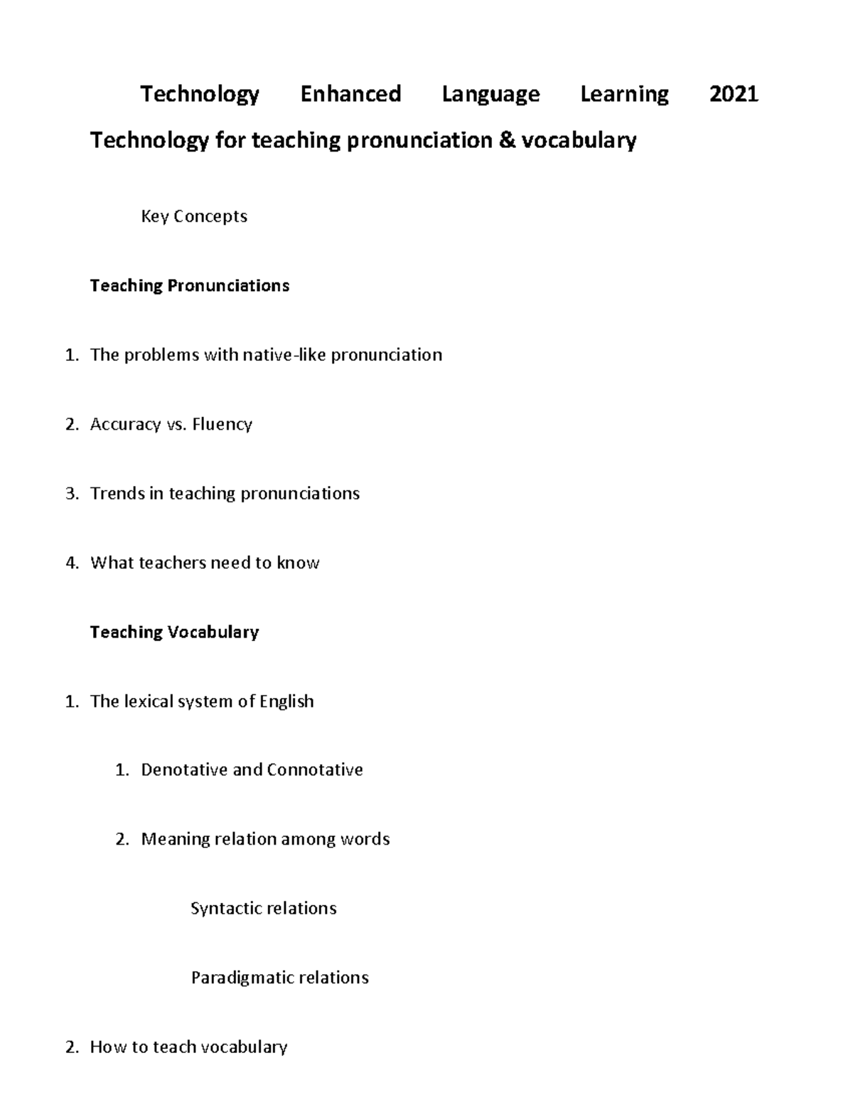 Technology Enhanced Language Learning 2021 - Fluency Trends in teaching ...
