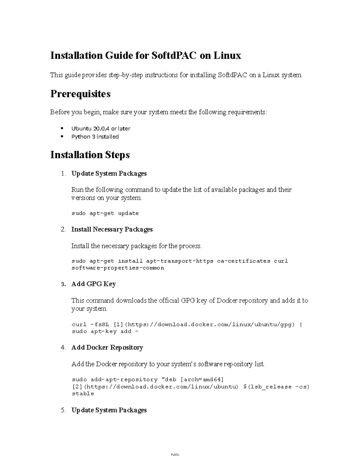 Installation Guide for Softd PAC on Linux - Installation Guide for ...