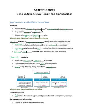 Chapter 15 Notes - Regulation of Gene Expression - Chapter 15 Notes ...