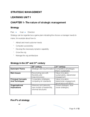 Business Management 3A Summaries - Business Management Summaries: LU2 ...