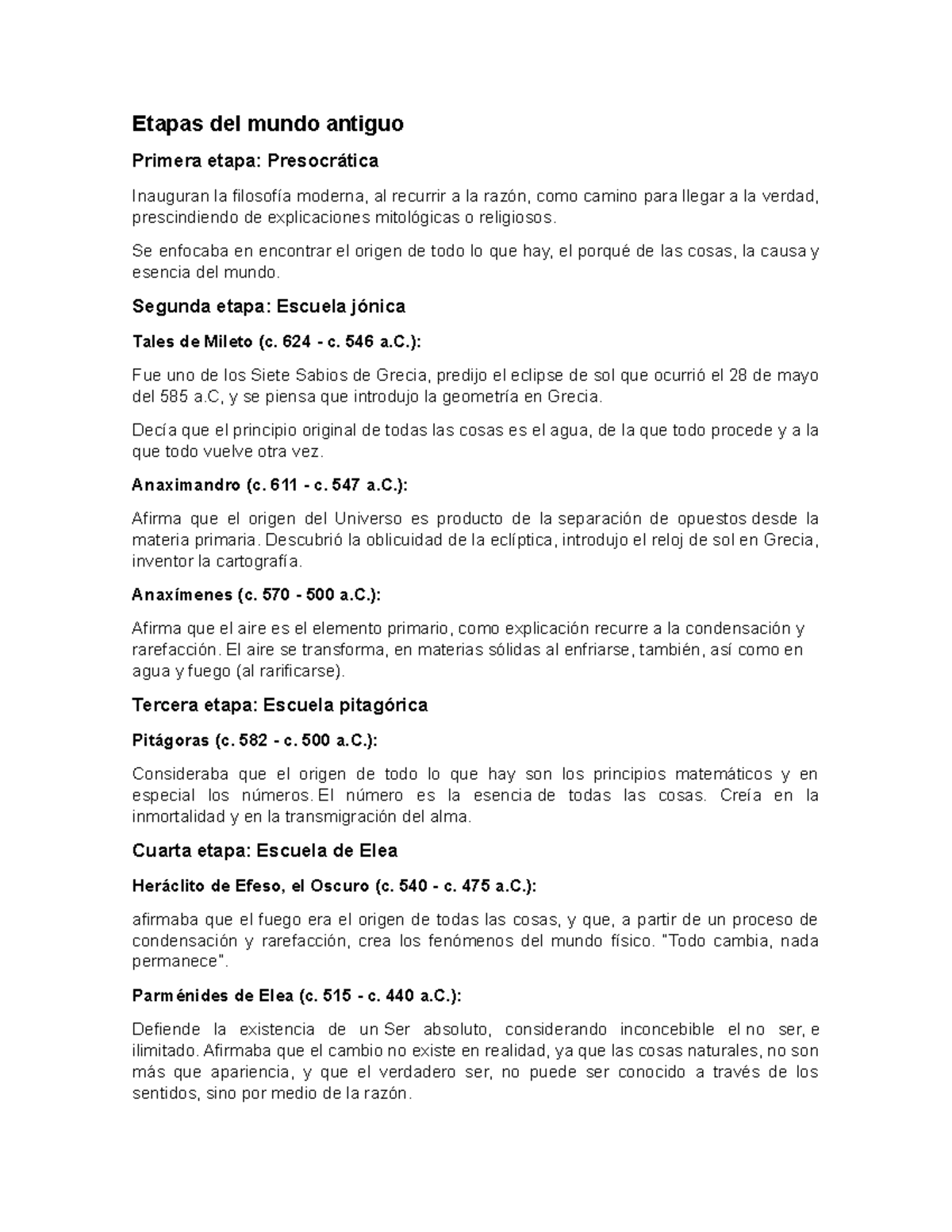 Etapas del mundo antiguo - Etapas del mundo antiguo Primera etapa ...