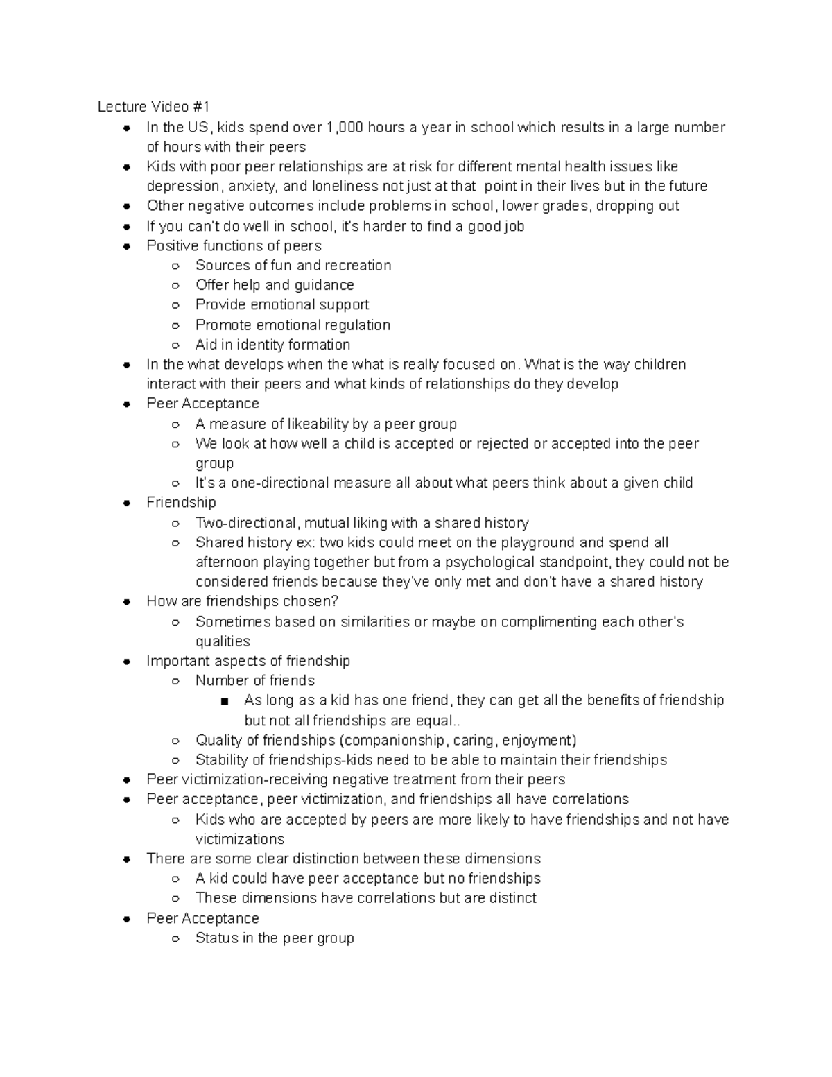 Mod 9 Lecture Notes - Lecture Video # In the US, kids spend over 1,000 ...