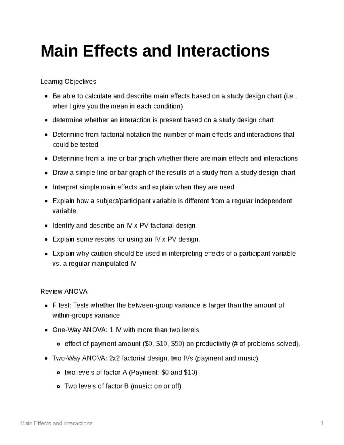 Main Effects and Interactions - Main Effects and Interactions Learnig ...