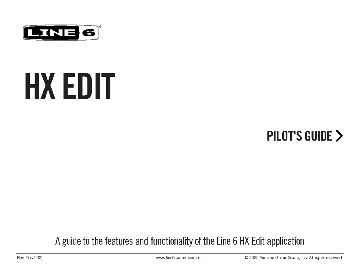 HX Edit Pilot's Guide - English - A guide to the features and ...