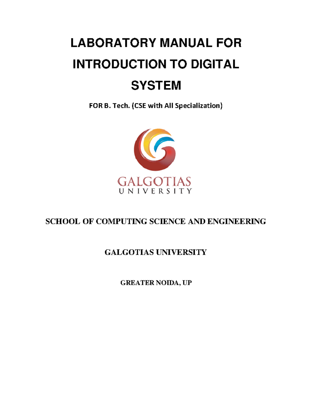 9. Lab-Mannual-for-Digital-Electronics-Lab - LABORATORY MANUAL FOR ...