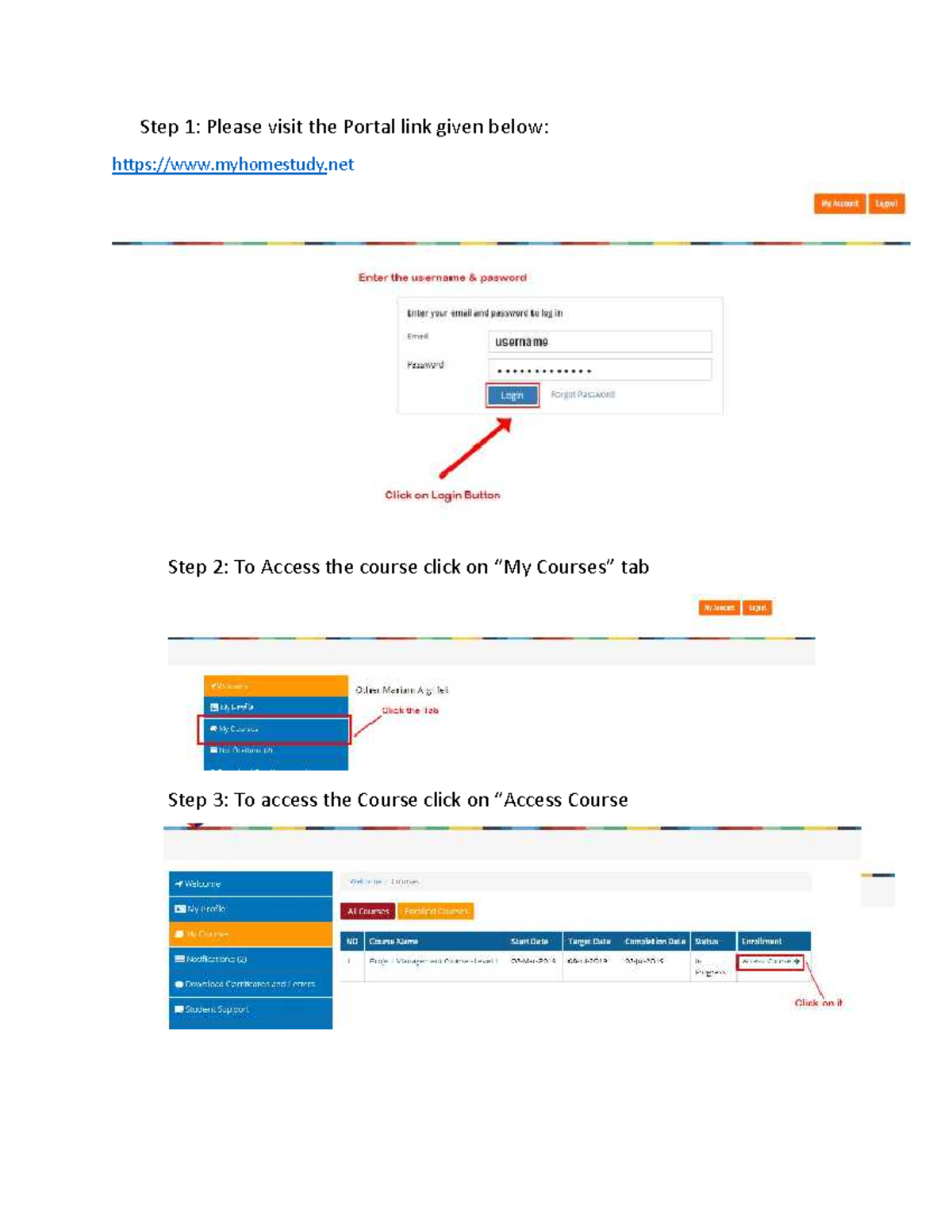 Portal Guide - Step 1: Please visit the Portal link given below: Step 2 ...