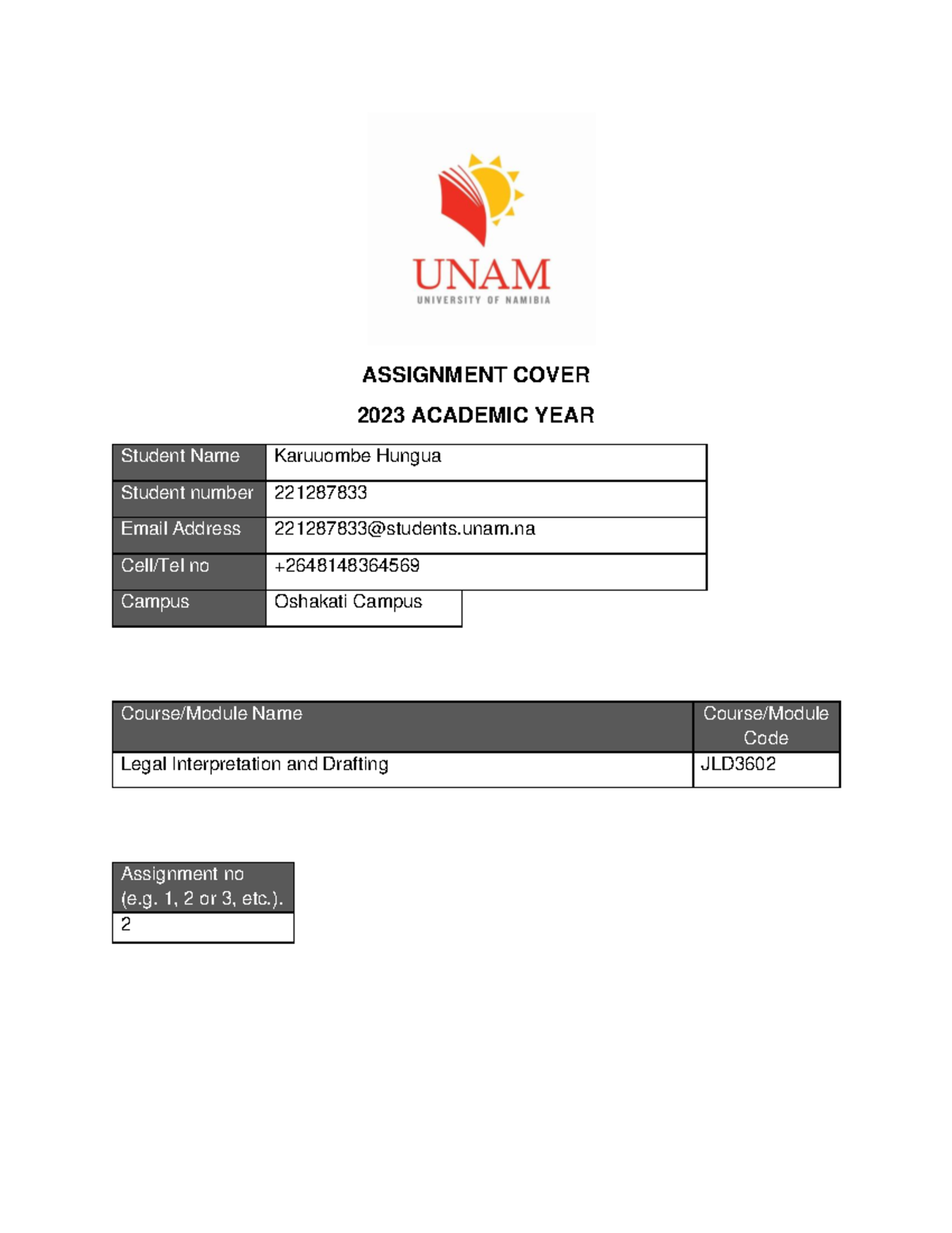 Assignment 2. Legal - Legal drafting and Interpretations - NUST - Studocu