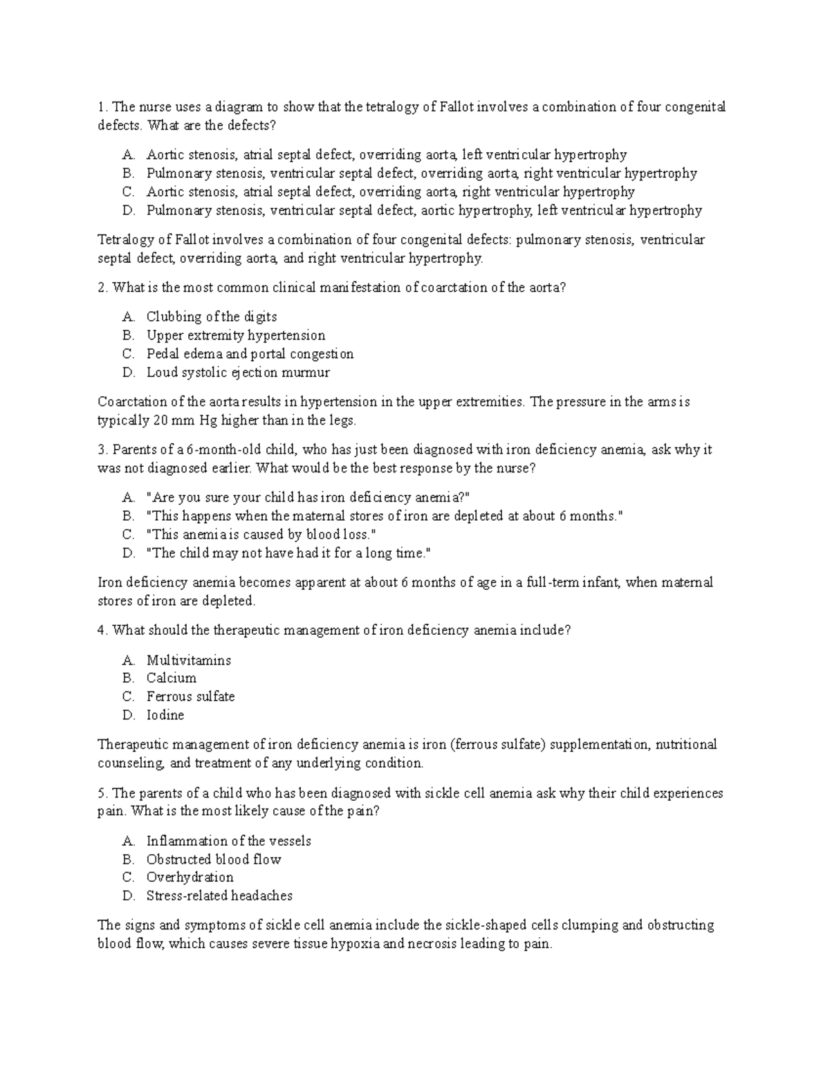 Chapter 32 questions - assessment - The nurse uses a diagram to show ...