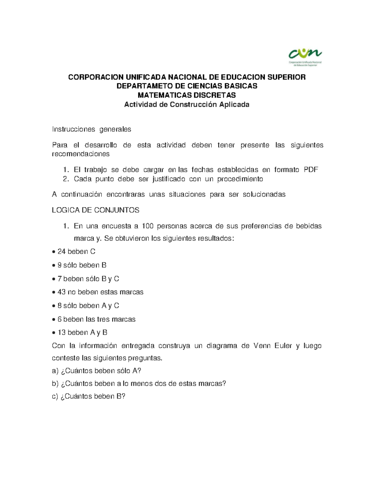 ACA 1 - ejemplo de solucion aca1 - CORPORACION UNIFICADA NACIONAL DE EDUCACION SUPERIOR ...