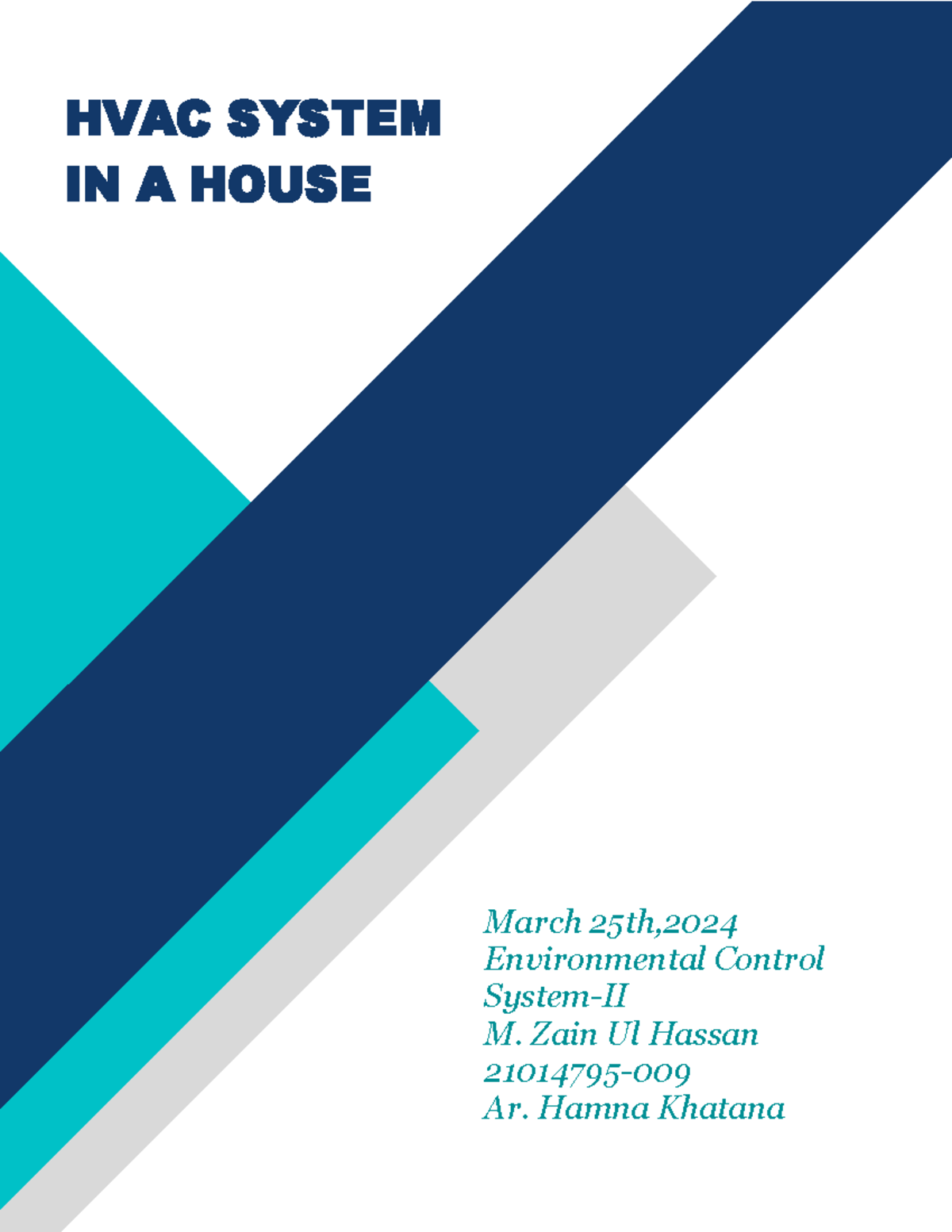 HVAC System IN A House - HVAC SYSTEM IN A HOUSE March 25th ...