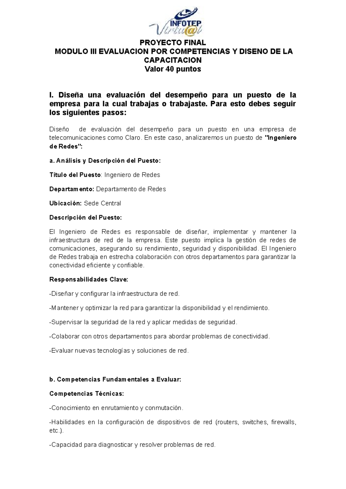 Yuleiydy Gonzalez - Proyecto Final Modulo 3 - PROYECTO FINAL MODULO III EVALUACION POR ...