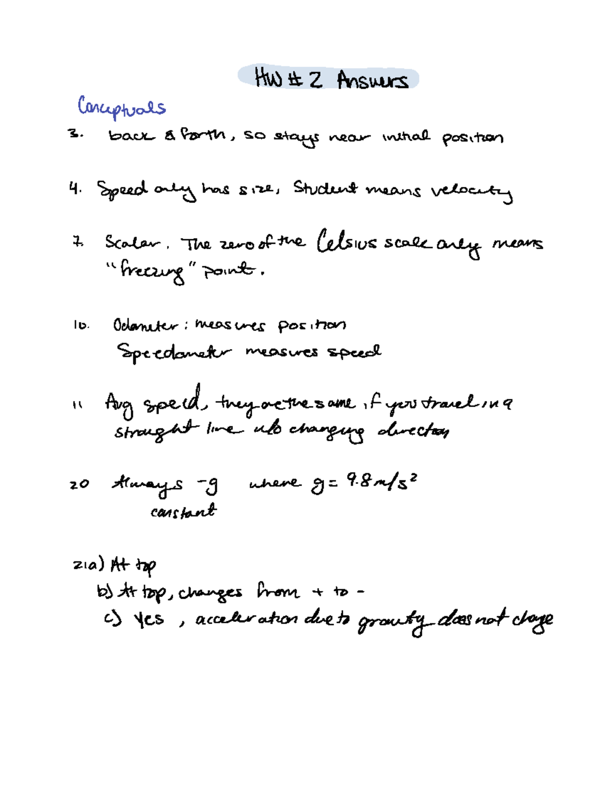 physics Hw 2 answers - PHY 11 - Studocu