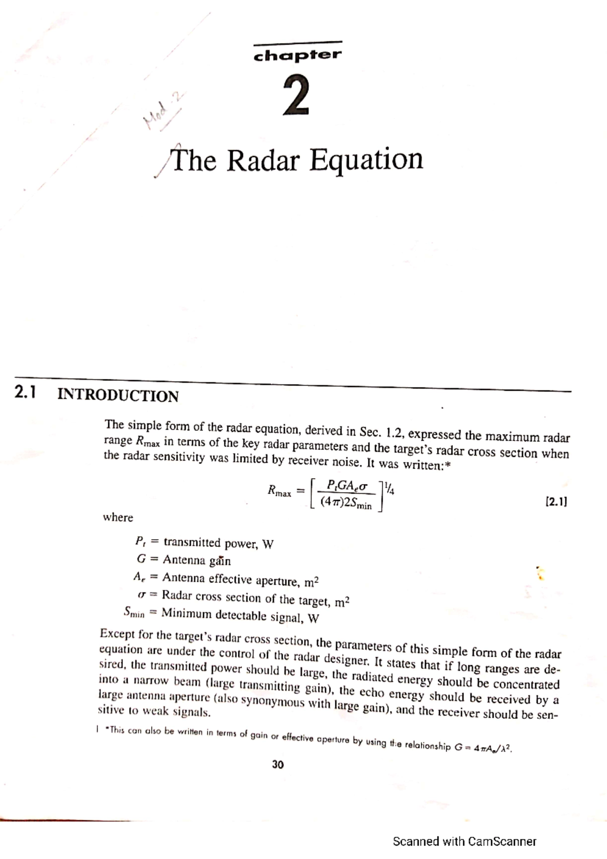Radar module 2 - Radar engineering - Studocu