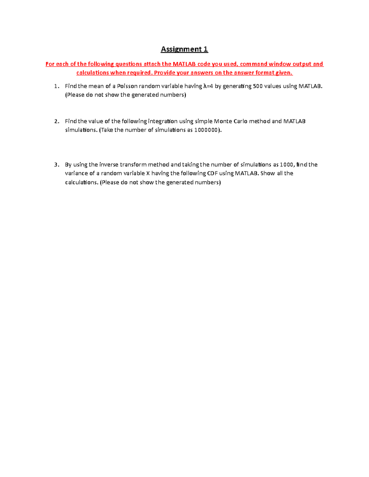 Assignment 1 - Tute - Assignment 1 For each of the following questions ...