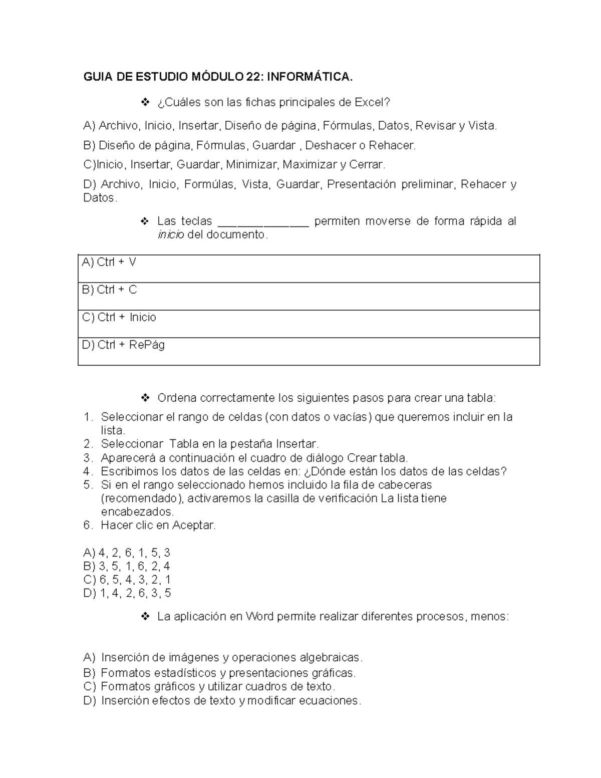 GUIA 22 DE Estudio Modulo 22 40 Informatica b - GUIA DE ESTUDIO MÓDULO ...