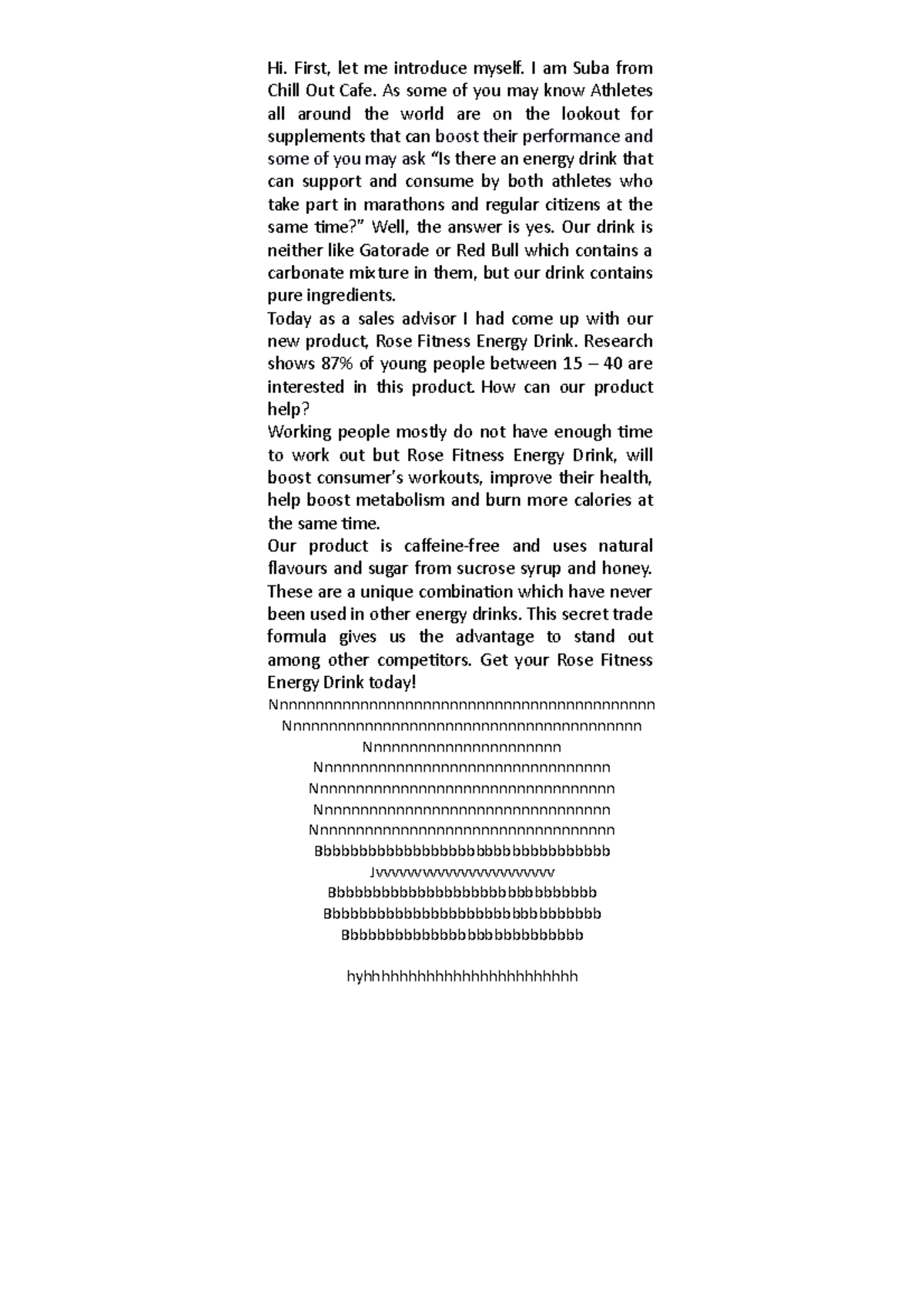 Pitching Script - SUBA A172790 PRACTICE MATERIALS AND FOR REFERENCES ...