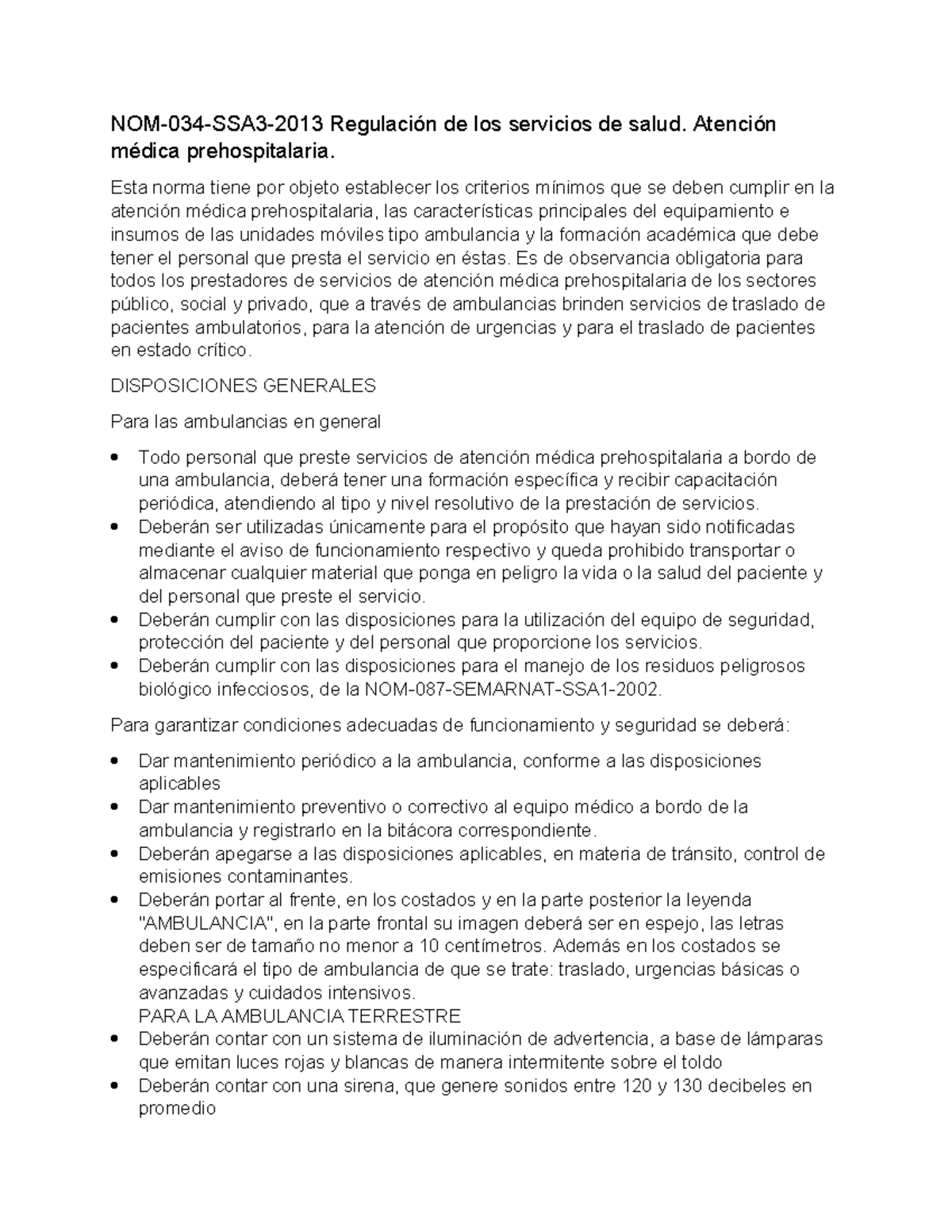 NOM 034 SSA3 2013 - NOM-034-SSA3-2013 Regulación de los servicios de ...